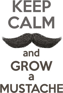 keep calm and grow a mustache sticker poster|Motivational Poster ...