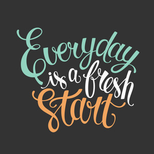 everyday is a fresh start |Motivational Poster|Inspirational Poster|Gym ...