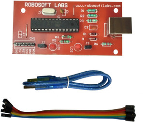 Robosoft Labs 8051 / 8052 / AVR USBasp Programmer Micro Controller Board Electronic Hobby Kit ...