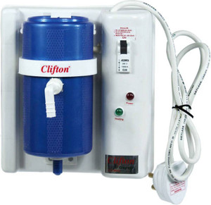 Clifton 1 L Instant Water Geyser (DLX M913, 3000 Watt 1 Litre Storage Portable Instant Water ...