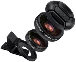 Blue Birds 0.45x 37mm Wide Angle Macro Lens 2 in 1 Professional HD 37mm 0.45X Super Wide Angle ...