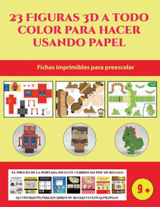 Fichas imprimibles para preescolar (23 Figuras 3D a todo color para ...