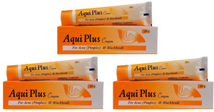 HAPDCO AQUI PLUS CREAM FOR ACNE,PIMPLES & BLACKHEADS(PACK OF 3) Price in India - Buy HAPDCO AQUI ...