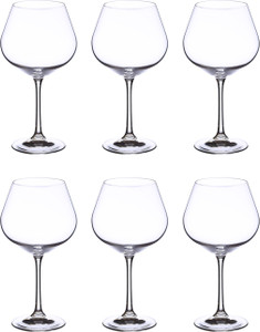 Bohemia Crystal (Pack of 6) Viola-SS22022 Glass Set Wine Glass Price in India - Buy Bohemia ...