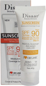 Disaar Sunscreen - SPF 90 PA+++ Beauty Skin Care Sunscreen Cream Spf 90 : Oil Free Radical ...