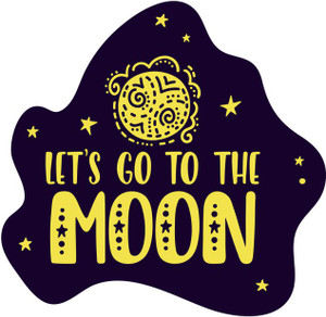 lets go to the moon |moon quotes|wall poster|romantic poster|moon ...