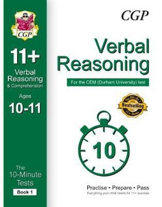 10-Minute Tests for 11+ Verbal Reasoning Ages 10-11 (Book 1) - CEM Test ...