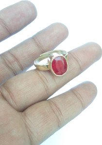 Original Stone 5.25 Ratti Manik Stone/Ruby Gemstone igl and i lab Certified Gemstone Ashtadhatu ...