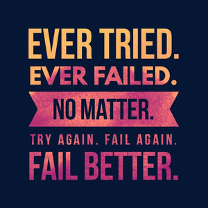 ever tried ever failed sticker poster|quotes|love|educational ...