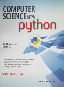 COMPUTER SCIENCE WITH PYTHON TEXTBOOK FOR CLASS XI (2019-2020): Buy COMPUTER SCIENCE WITH PYTHON ...