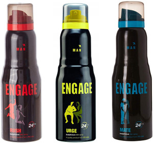 Engage Man Bodylicious Deo Spray (Mate, Urge, Rush) Deodorant Spray - For Men - Price in India ...