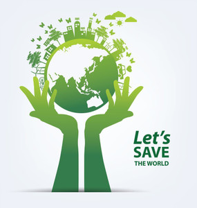 lets save the world sticker poster Paper Print - Nature posters in ...