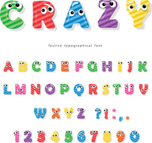 crazy style alphabet |poster for kids|alphabest posters Paper Print ...