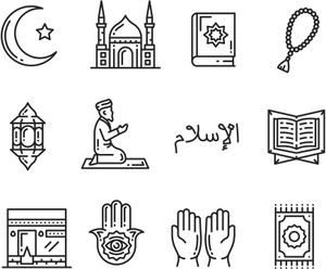 KD Islam religion and culture symbols Sticker Poster|Islamic Poster ...