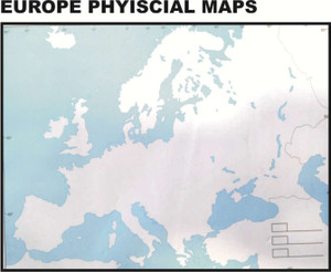 EUROPE PHYSICAL Practice Maps Paper Print - Maps posters in India - Buy ...