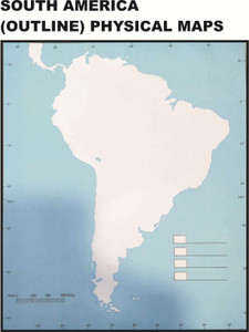 SOUTH AMERICA (OUTLINE) PHYSICAL Practice Maps Paper Print - Maps ...