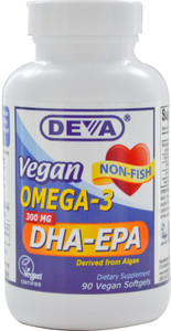 Deva Omega-3, DHA-EPA, 300 mg, 90 Vegan Softgels Price in India - Buy Deva Omega-3, DHA-EPA, 300 ...