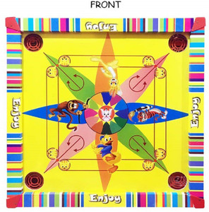 Quinergys ™Carrom Board with Ludo Snake Ladder Board Game Accessories - ™Carrom Board with Ludo ...