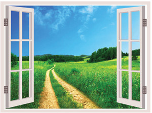 Creatick Studio Beautiful Scenery Window Illusion 3D Poster - Nature posters in India - Buy art ...