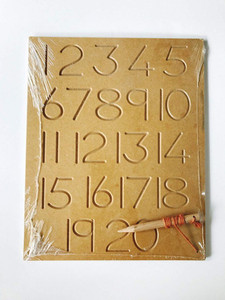 Ashmi Number Writing Practice Wooden Boards For Learning Kids Price in ...