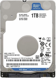 WESTERN DIGITAL Blue 1 TB Laptop Silver SATA Internal Hard Disk Drive (HDD) (WD10SPZX) - WESTERN ...