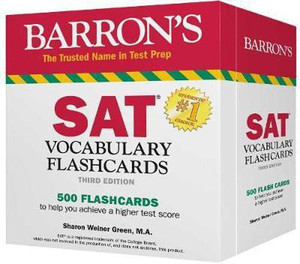 SAT Vocabulary Flashcards: 500 Cards Reflecting the Most Frequently ...