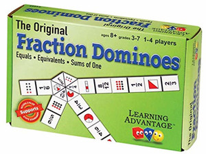 Fraction Dominoes Dominoes - Math Manipulative Game for Kids - Teach ...