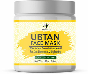 Vanalaya Ubtan face pack, face mask for detan fairness skin brightening & glowing skin 100ml ...