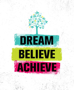 dream believe achieve premium gym poster motivational and inspirational ...