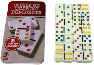 Krypton Double 6 Color Dot Domino Party & Fun Games Board Game Party ...
