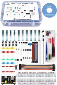 SunRobotics Electronics Component Pack with resistors, Switch, LEDs, Potentiometer for Arduino ...