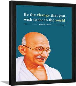 Mahatma Gandhi Motivational Quotes Frame Paper Print - IMGMC posters ...