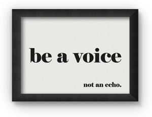 BE A VOICE Poster Paper Print - Personalities posters in India - Buy ...