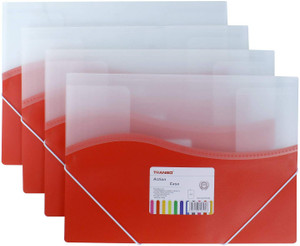 Flipkart.com | TRANBO Plastic Action Case File Folders for Documents ...