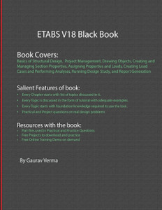 ETABS V18 Black Book Buy ETABS V18 Black Book By Verma Gaurav At Low
