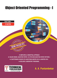 Object Oriented Programming I For GTU University IV CSE IT 3140705