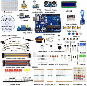 Electrobot Basic Starter Kit for Arduino UNO R3 with 23 Projects | Rotary Encoder | LCD1602 ...