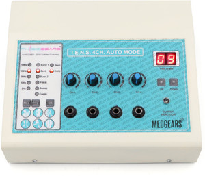 MEDGEARS Electrotherapy Physiotherapy Tanscutaneous Electrical Nerve Stimulation Tens 4 Channel ...