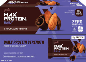 RiteBite Max Protein Daily Choco Almond 10g Protein Bar Box Price in India - Buy RiteBite Max ...