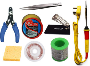 FADMAN Basic Bundle Electric 25W Soldering Iron Kit - Set of 8 PK-8 | Soldering Iron Stand ...