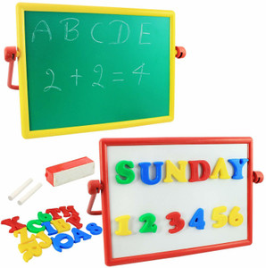 zokato Magnetic ABC Numero Board |2 in 1 Magnetic Board + Chalk Board ...