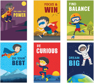 Kids posters for room - Set of 6 - Kids Quotes posters for room – wall ...