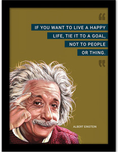 Albert Einstein Quotes Wall Frame | Albert Einstein Motivational Quotes ...