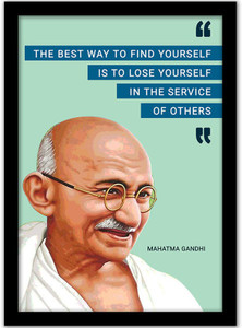 Mahatma Gandhi Quotes Wall Frame | Mahatma Gandi Wall Poster ...