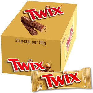 Twix 25 Pcs Chocolate Bars (1250 g) 25x50=1250g Bars Price in India - Buy Twix 25 Pcs Chocolate ...