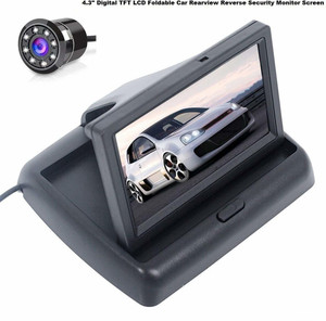 Carzex Inch Foldabe Screen Dashboard Roof Tft Lcd With Led Waterproof Night Vision