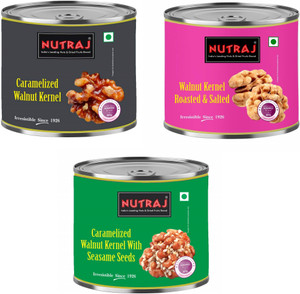 Nutraj Combo of 3 Flavoured Walnut Kernel Walnuts Price in India - Buy Nutraj Combo of 3 ...