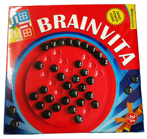 WHITE POPCORN Brainvita Ludo 2 In 1 Game Board Game Accessories