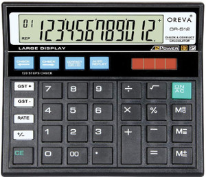 Flipkart.com | OREVA SOLAR & BATTERY OPERATED CHECK & CORRECT GST CALCULATOR OR-512 Basic ...