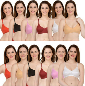Fashion Bazaar bra combo pack of 12\bra cotton new combo Women Balconette Non Padded Bra - Buy ...